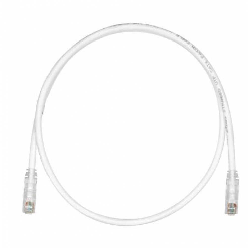 Copper Patch Cord, Cat 6, Off White 24AWG UTP Cable, 1 Meter